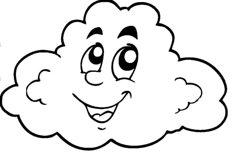 Cloud Coloring Pages