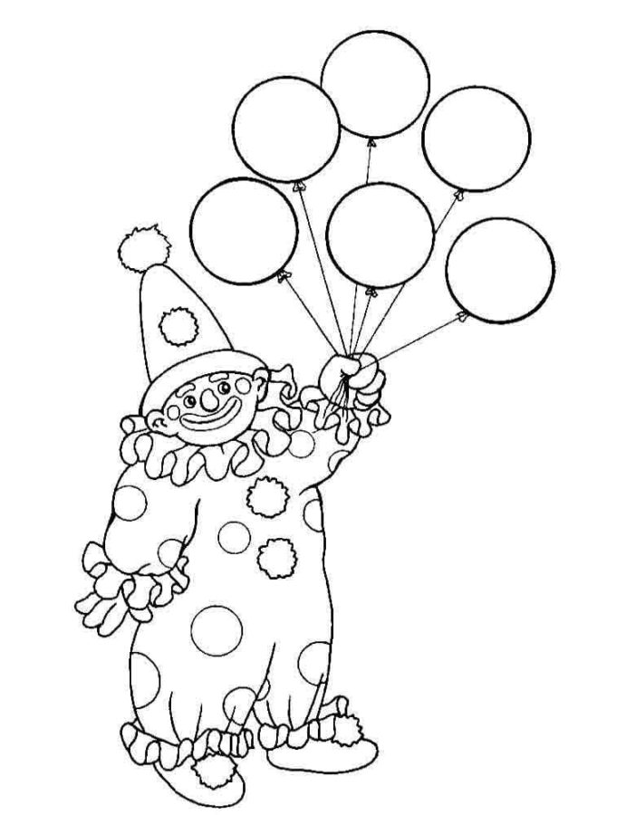 Dibujos de Payaso para colorear - 100 imágenes para imprimir gratis