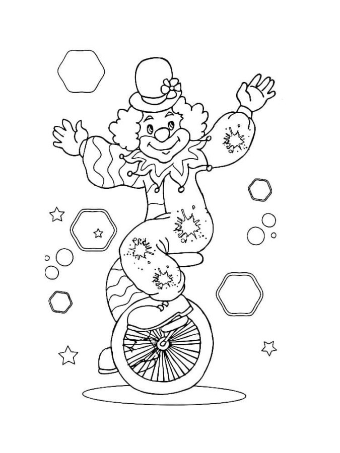 Clown Coloring Pages | 100 Pictures Free Printable