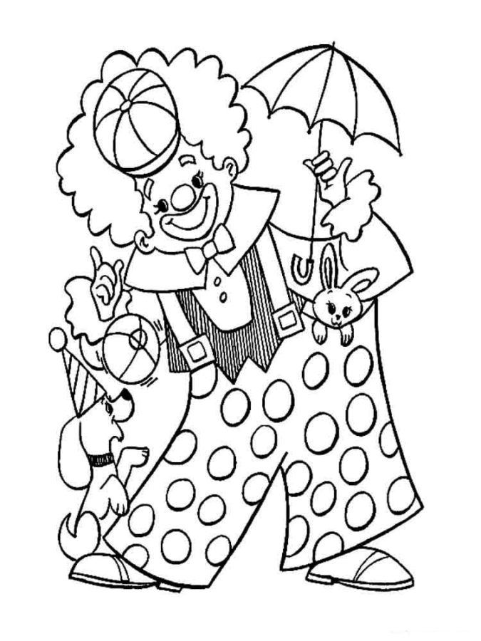 Dibujos de Payaso para colorear - 100 imágenes para imprimir gratis