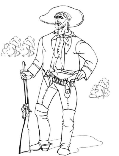 Ausmalbild Cowboy Gentleman : 6 kostenlose Cowboy Ausmalbilder zum ...