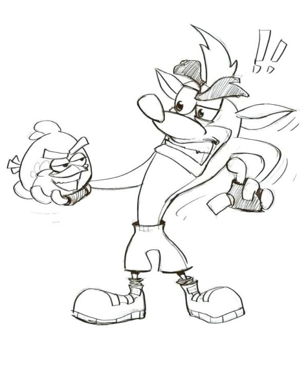 Crash Bandicoot Coloring Pages | 100 Best Pictures Free Printable