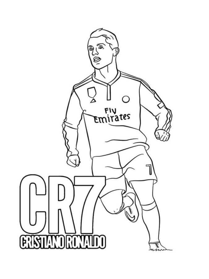 Disegni di Cristiano Ronaldo da Colorare