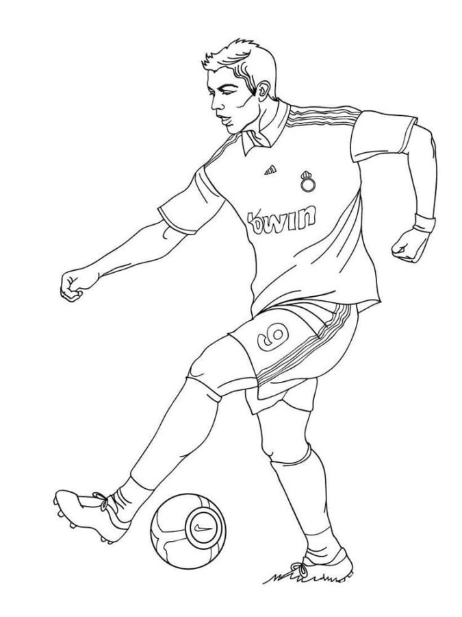 Cristiano Ronaldo Coloring Pages