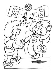 Dancing Coloring Pages | 100 Pictures Free Printable