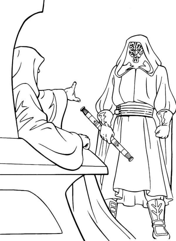 Darth Maul Coloring Pages