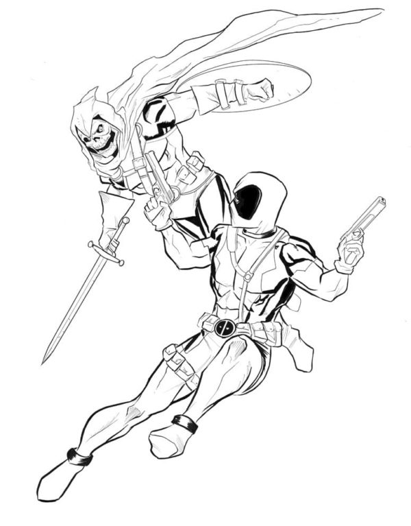 Deadpool Coloring Pages | 110 Pictures Free Printable