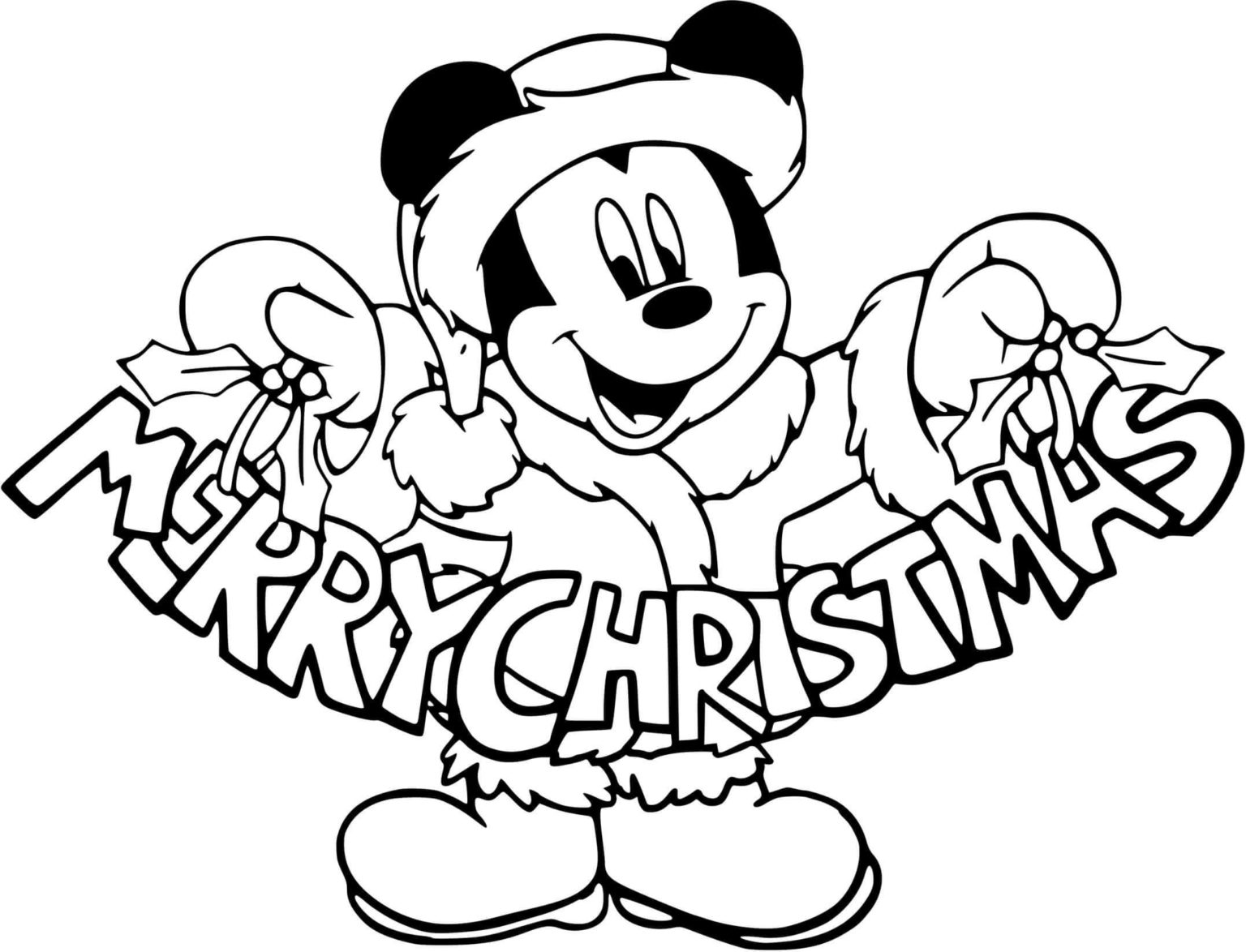 Disney Christmas Coloring Pages | Free Printables
