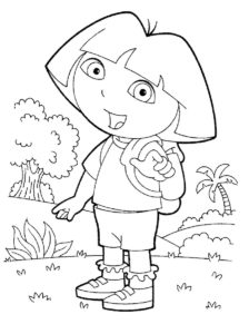 Dora the Explorer Coloring Pages | 100 Pictures Free Printable