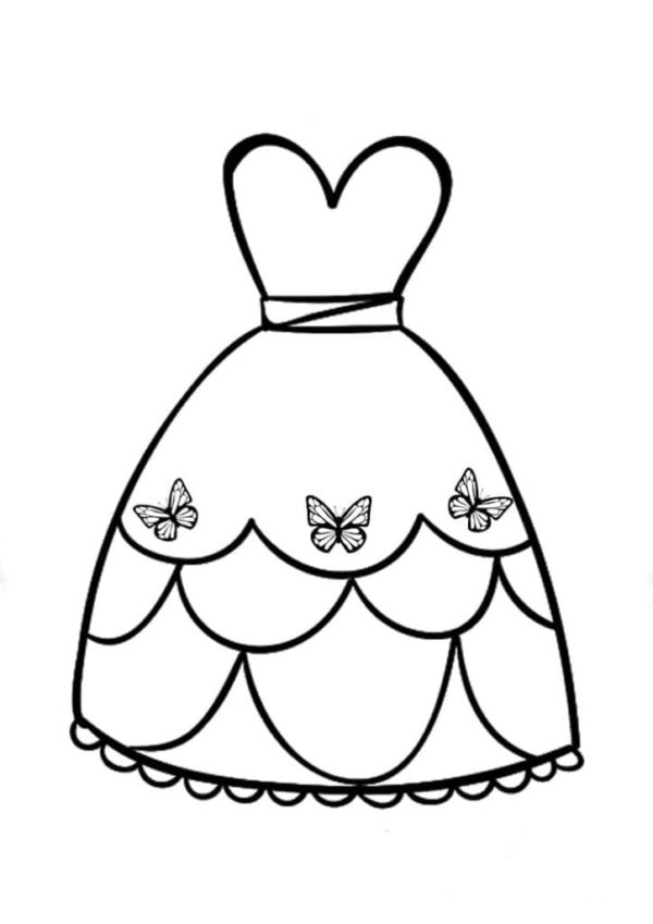 Coloriage Robe à imprimer