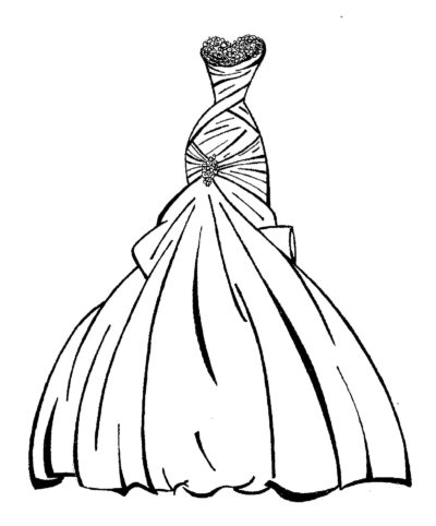 Coloriage Robe à imprimer