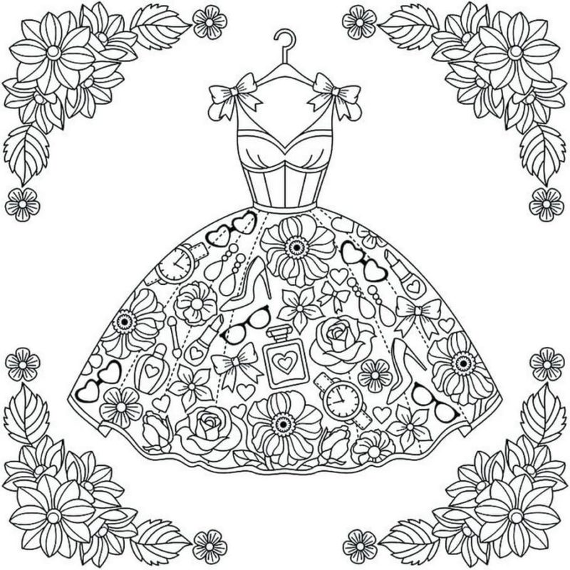 Coloriage Robe à imprimer