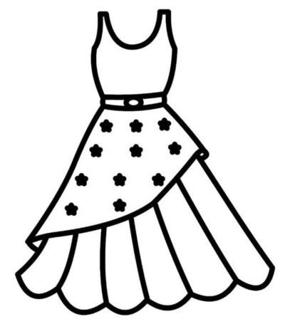 Coloriage Robe à imprimer