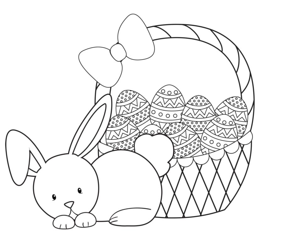 Dibujos de Conejo de Pascua para colorear - 100 imágenes para imprimir