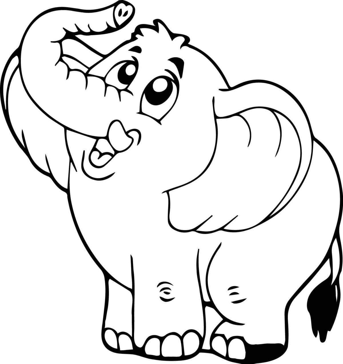 Dibujos de Elefantes para Colorear