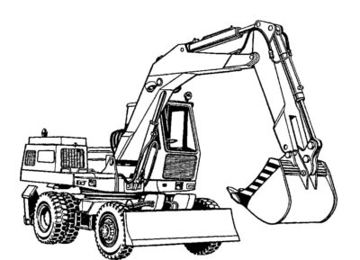 Coloriage Pelleteuse gratuit à imprimer