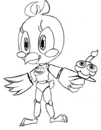 FNAF Chica Coloring Pages