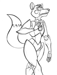 FNAF Foxy Coloring Pages