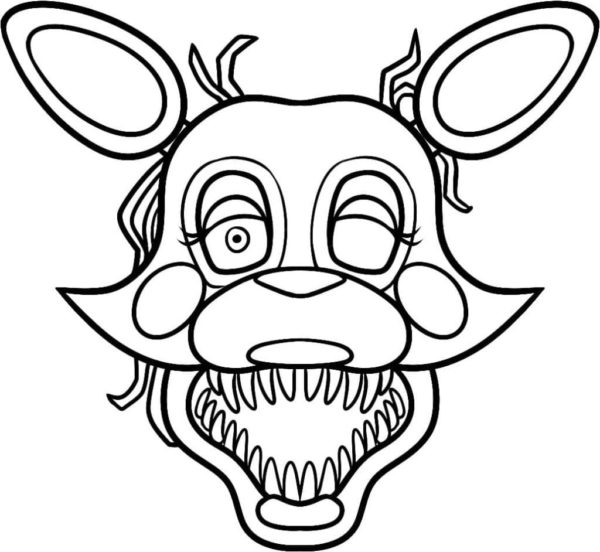 FNAF Foxy Coloring Pages