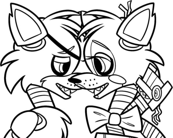 FNAF Foxy Coloring Pages