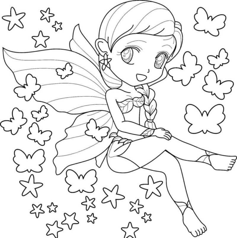 Dibujos de Hadas para colorear - 100 imágenes para imprimir gratis