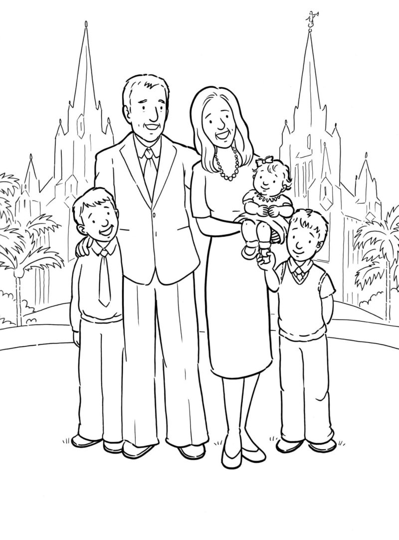 Family Coloring Pages | 100 Pictures Free Printable