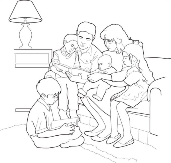 Family Coloring Pages | 100 Pictures Free Printable