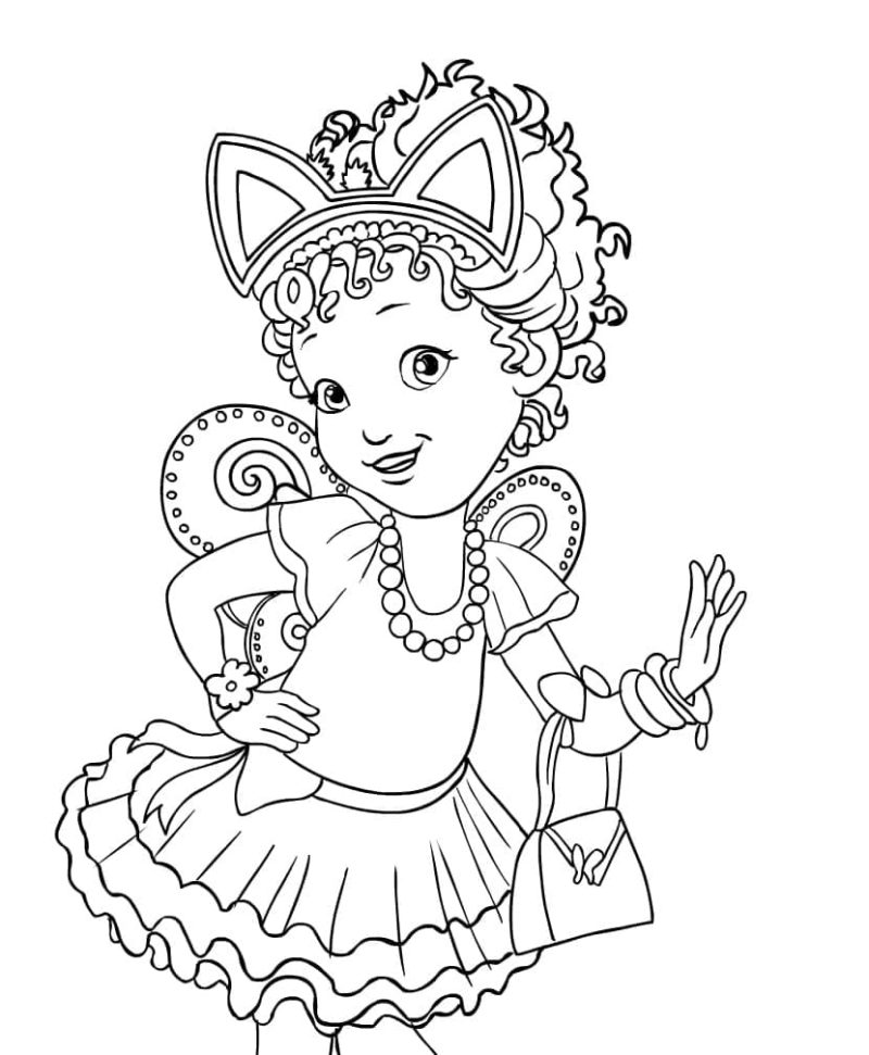 Fancy Nancy Coloring Pages