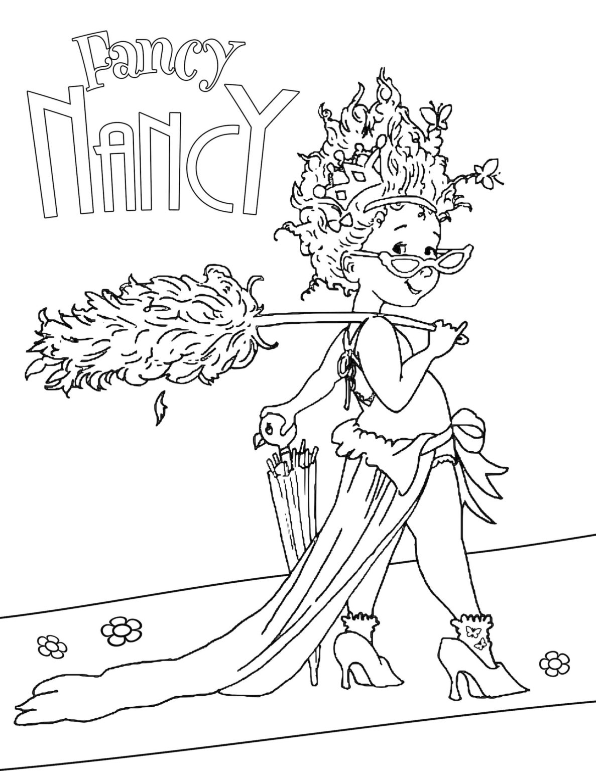 Fancy Nancy Coloring Pages