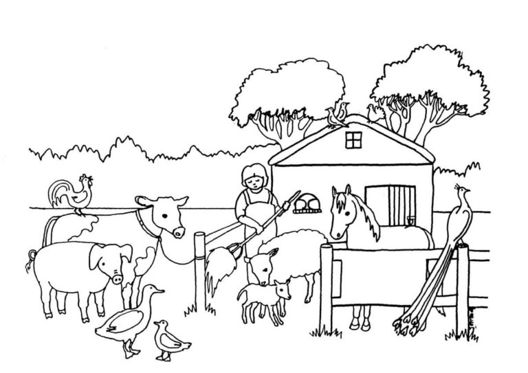 Farm Coloring Pages | 100 Pictures Free Printable