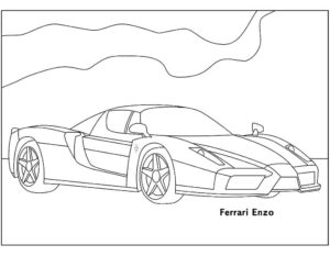 Ferrari Coloring Pages