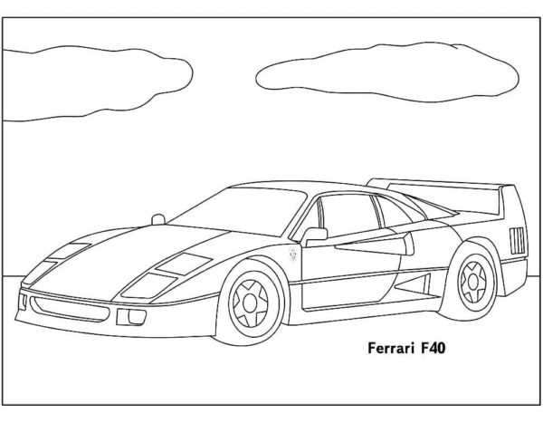 Ausmalbilder Ferrari | 110 Malvorlagen Kostenlos zum Ausdrucken