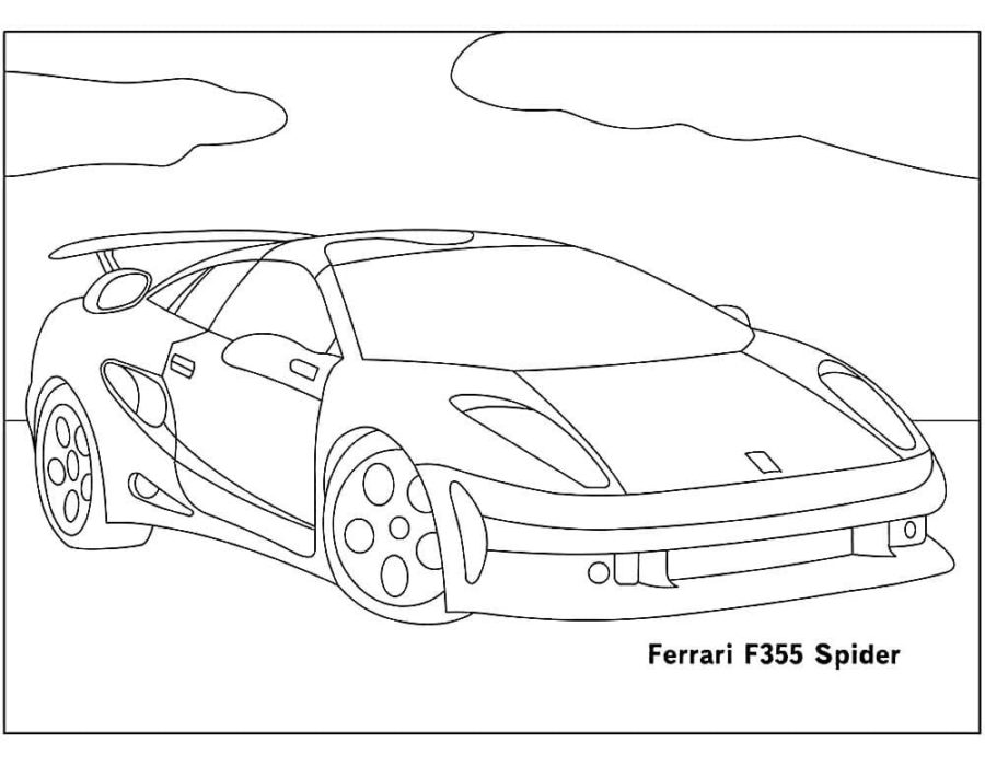 Ferrari Coloring Pages