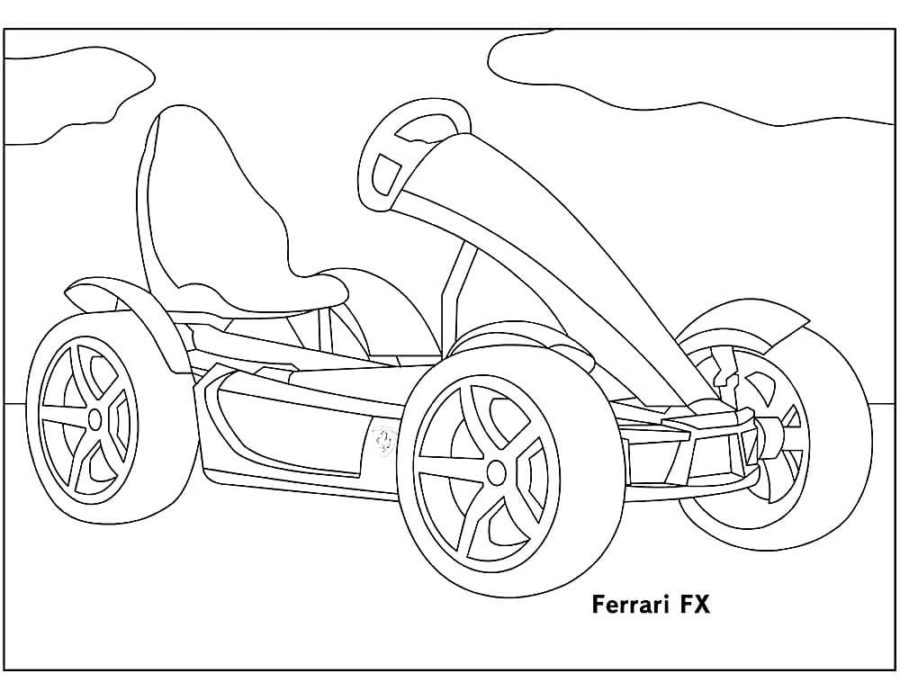 Dibujos de Ferrari para Colorear