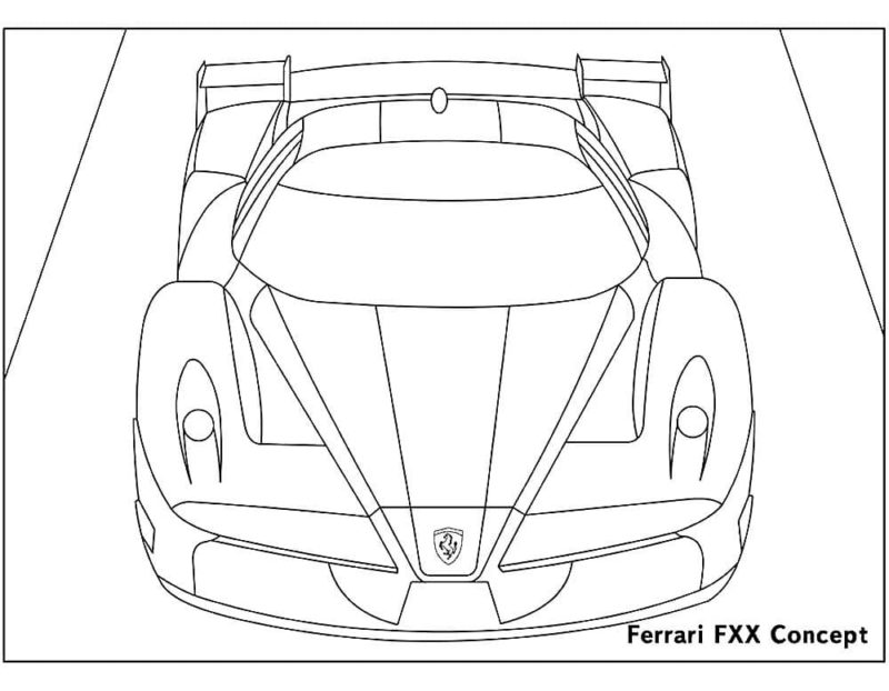 Dibujos de Ferrari para Colorear