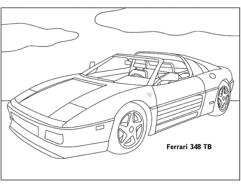 Ferrari Coloring Pages