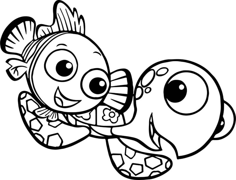 Ausmalbilder Findet Nemo | Malvorlagen zum Ausdrucken