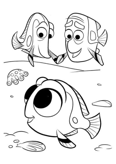Ausmalbilder Findet Nemo | Malvorlagen zum Ausdrucken
