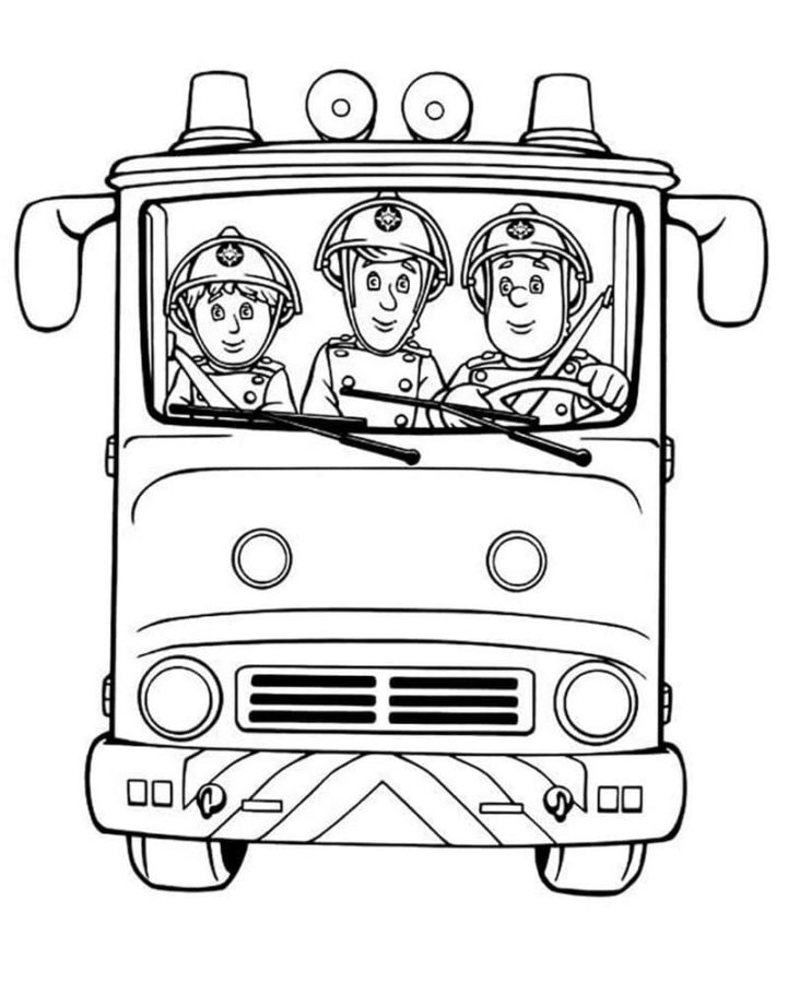Fireman Sam Coloring Pages