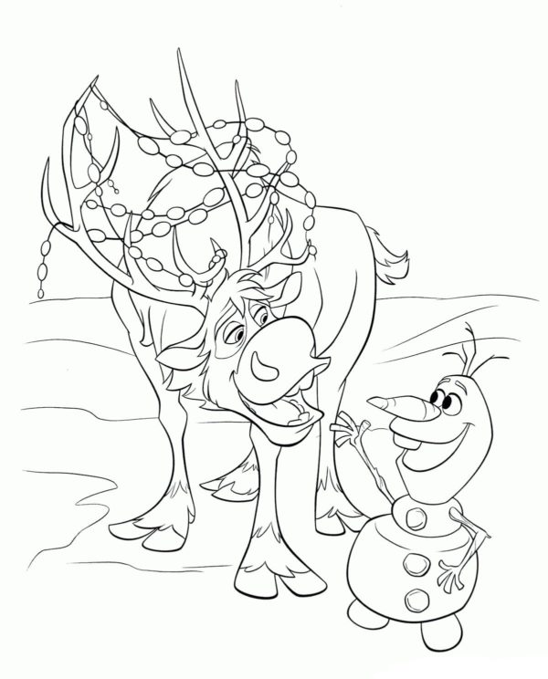 Frozen Christmas Coloring Pages | 30 images Free Printable