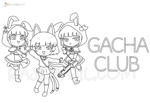 Desenhos do Gacha Club para Colorir - Novas imagens impressão gratuita