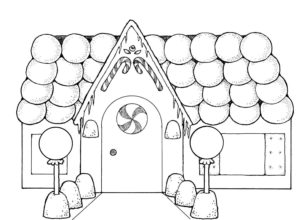 Dibujos de Casa de Jengibre para colorear - 100 imágenes para imprimir
