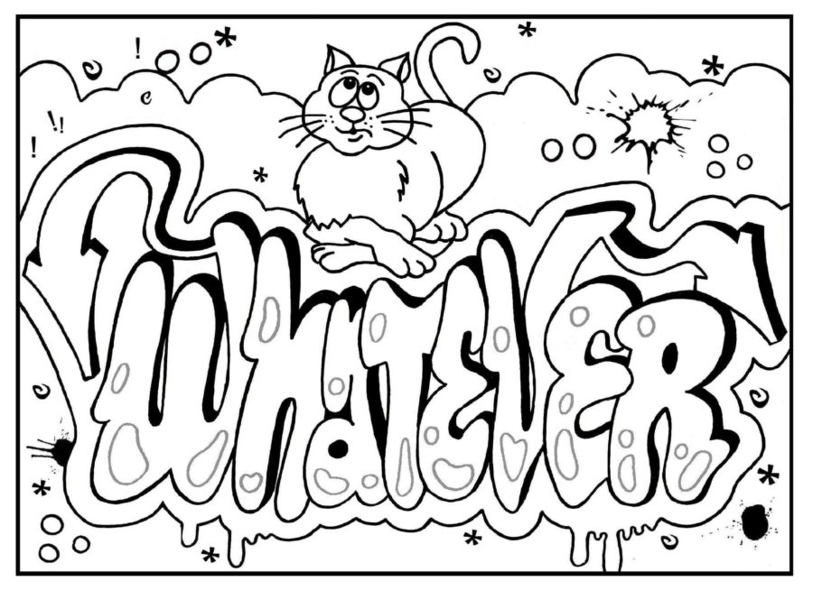 Graffiti Coloring Pages | 100 Pictures Free Printable