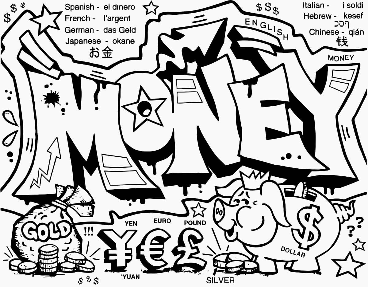 Graffiti Coloring Book Graffiti Coloring Book