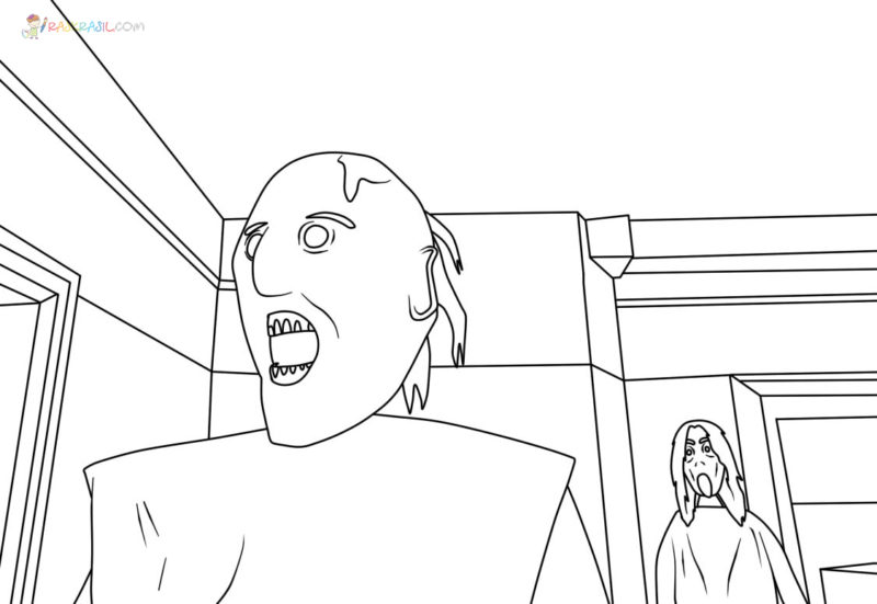 Desenhos de Granny para Colorir - Novas imagens para impressão