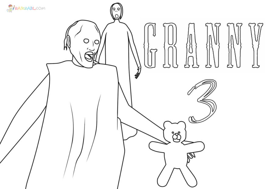 Dibujos de Granny para Colorear - Nuevas imágenes para imprimir gratis