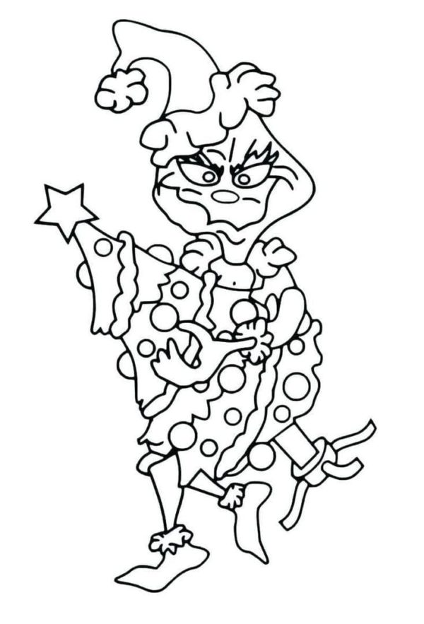 Dibujos de Grinch para colorear - 55 imágenes para imprimir gratis
