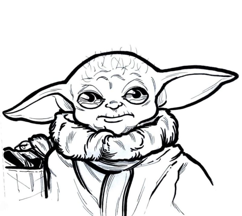 Grogu Coloring Pages