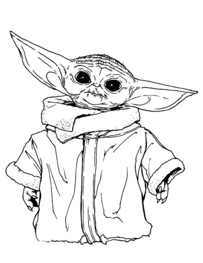 Grogu Coloring Pages