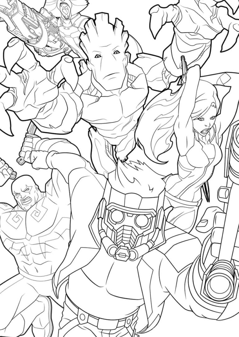 Guardians of the Galaxy Coloring Pages